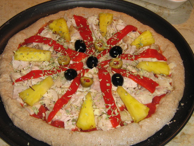 PIZZA CON PIÑA - Mis Recetas preferidas
